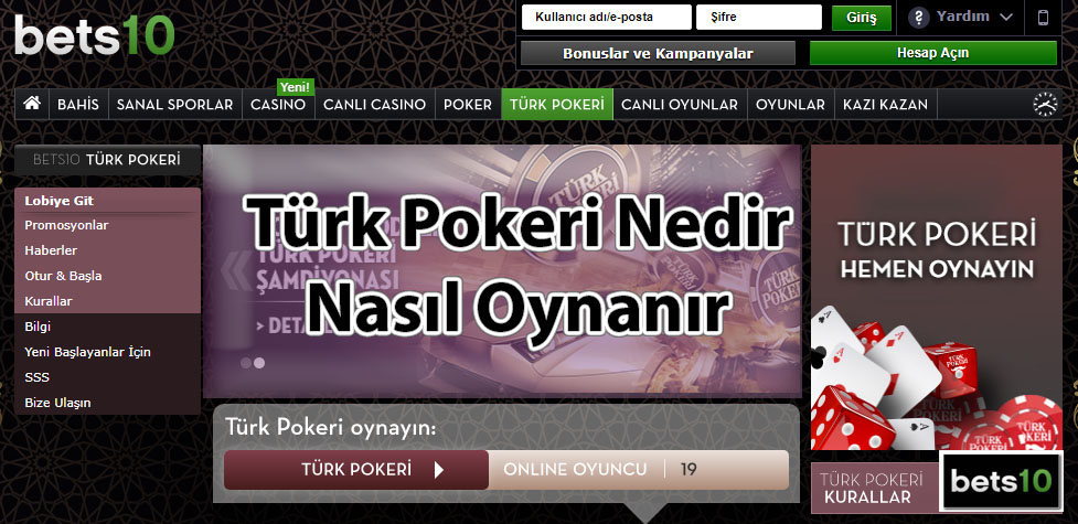Türk Pokeri Nedir - Nasıl Oynanır — Bets10